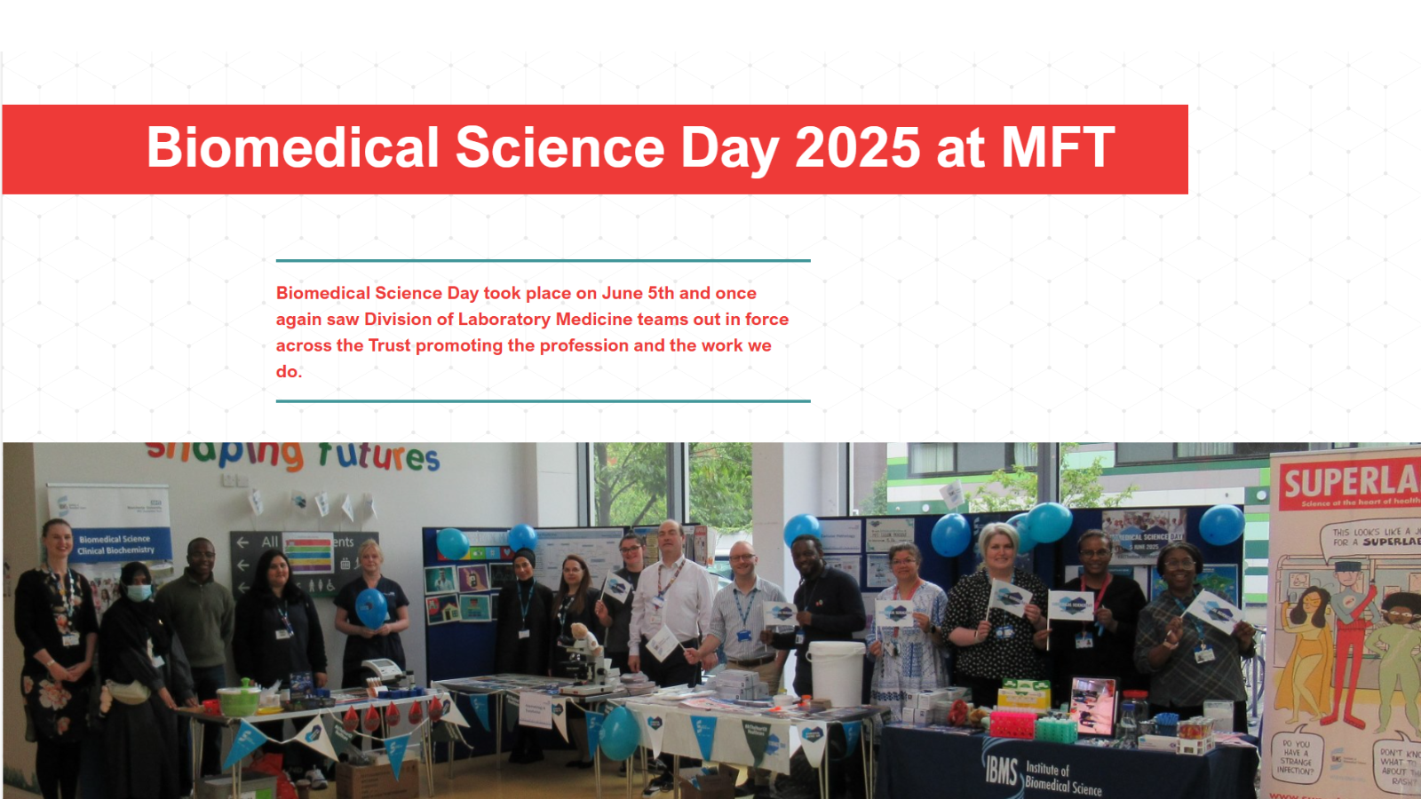 Biomedical Science Day 2025 at MFT – Clinical and Scientific Services News
